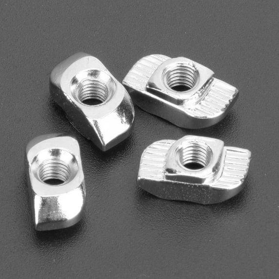 100Pcs M4/M5/M6 T-Slot Nut Threaded T Sliding Nut for European Standard ...