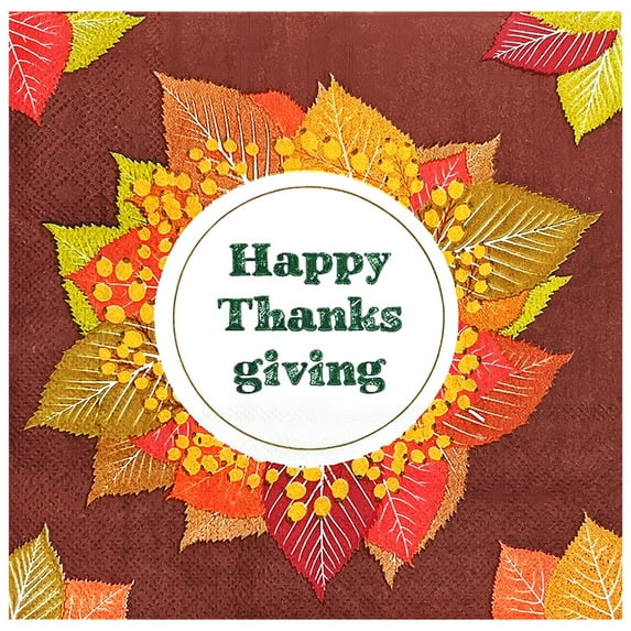 100Pcs Maple Leaf Paper Napkins Fall Flower Disposable Party Napkins 6. ...