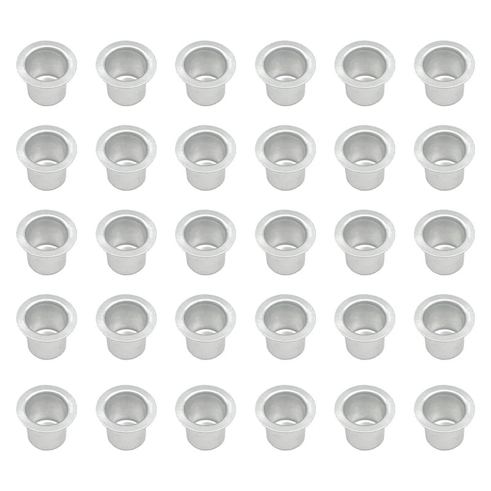 100Pcs Metal Candle Inserts, Candlestick Holder Cup Metal Candle Cups ...
