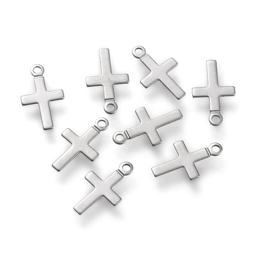 100Pcs Metal Charms Pendant 304 Stainless Steel Charms Stainless Steel ...