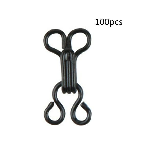 100Pcs Metal Snaps Sewing Hook Bra Metal Sewing Hooks Small Eye Sewing ...