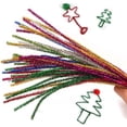 100Pcs Metallic Pipe Cleaner,11.8In Glitter Sparkle Pipe Cleaners ...
