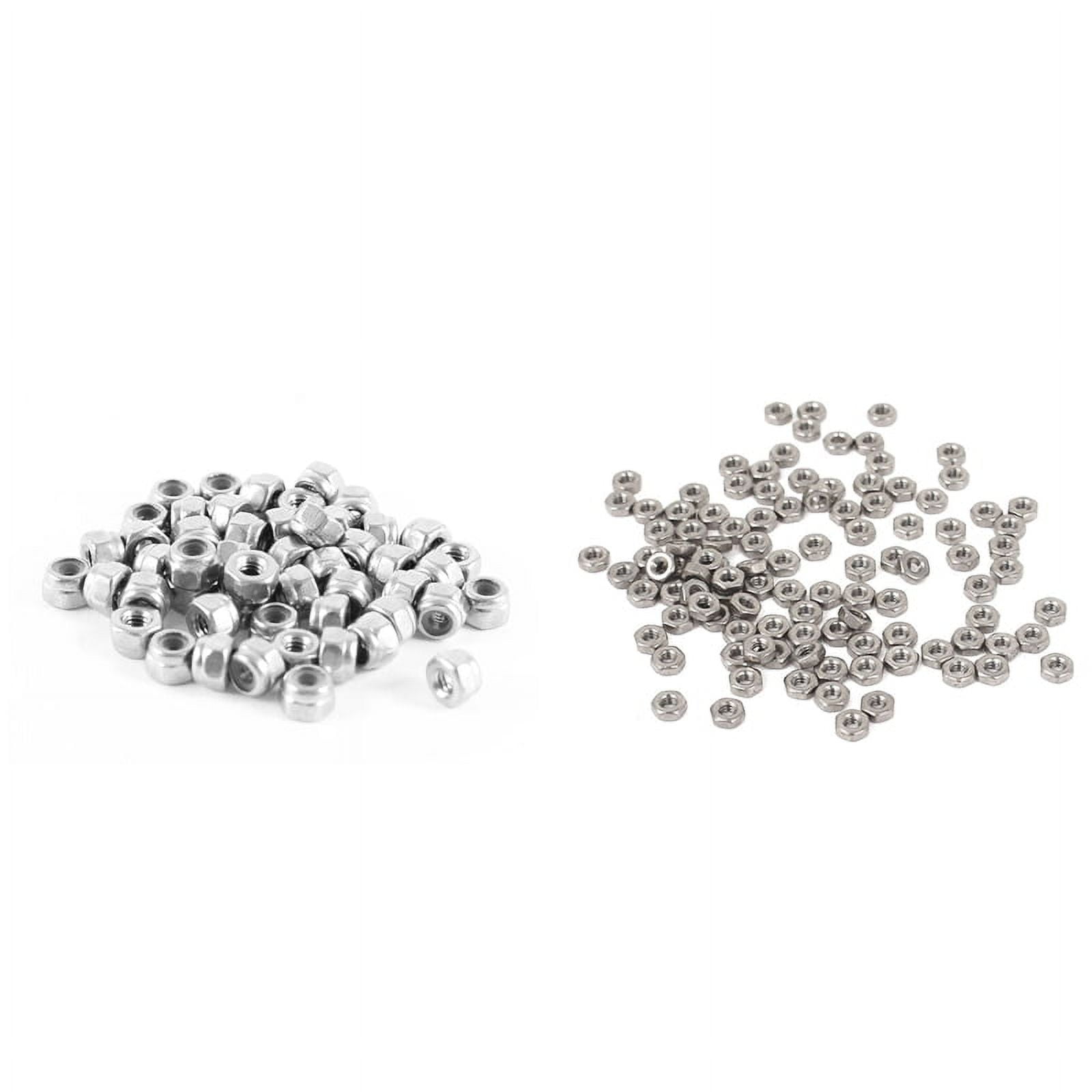 100Pcs Metric M2 Hex Nuts 304 Stainless Steel Fastener Din934 for Bolt ...