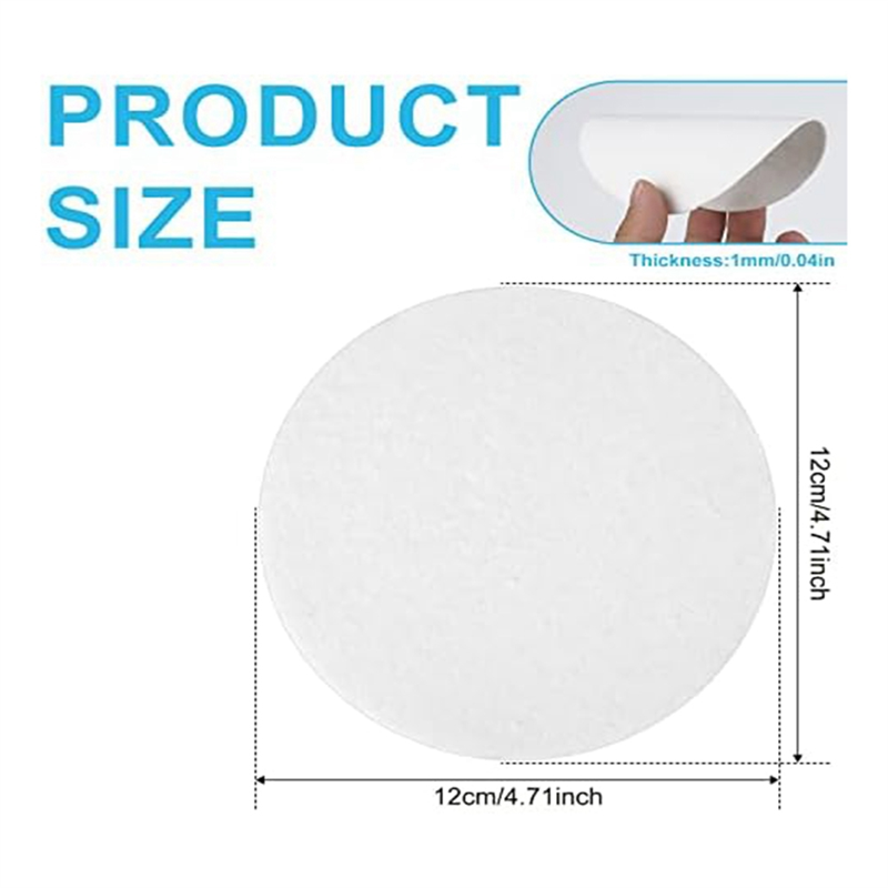 100Pcs Microwave Kiln Paper Round, 4.7Inch High Temperature Ceramic ...