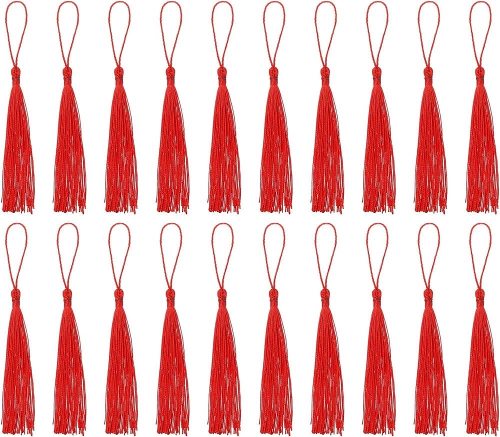 100Pcs Mini Craft Tassel,Soft Silky Small Tassel,Handmade Keychain ...