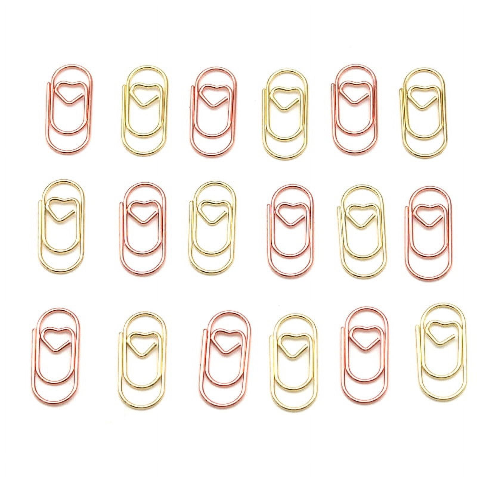 100Pcs Mini Paper Clips Document Multi-use Paper Clips Metal Craft ...
