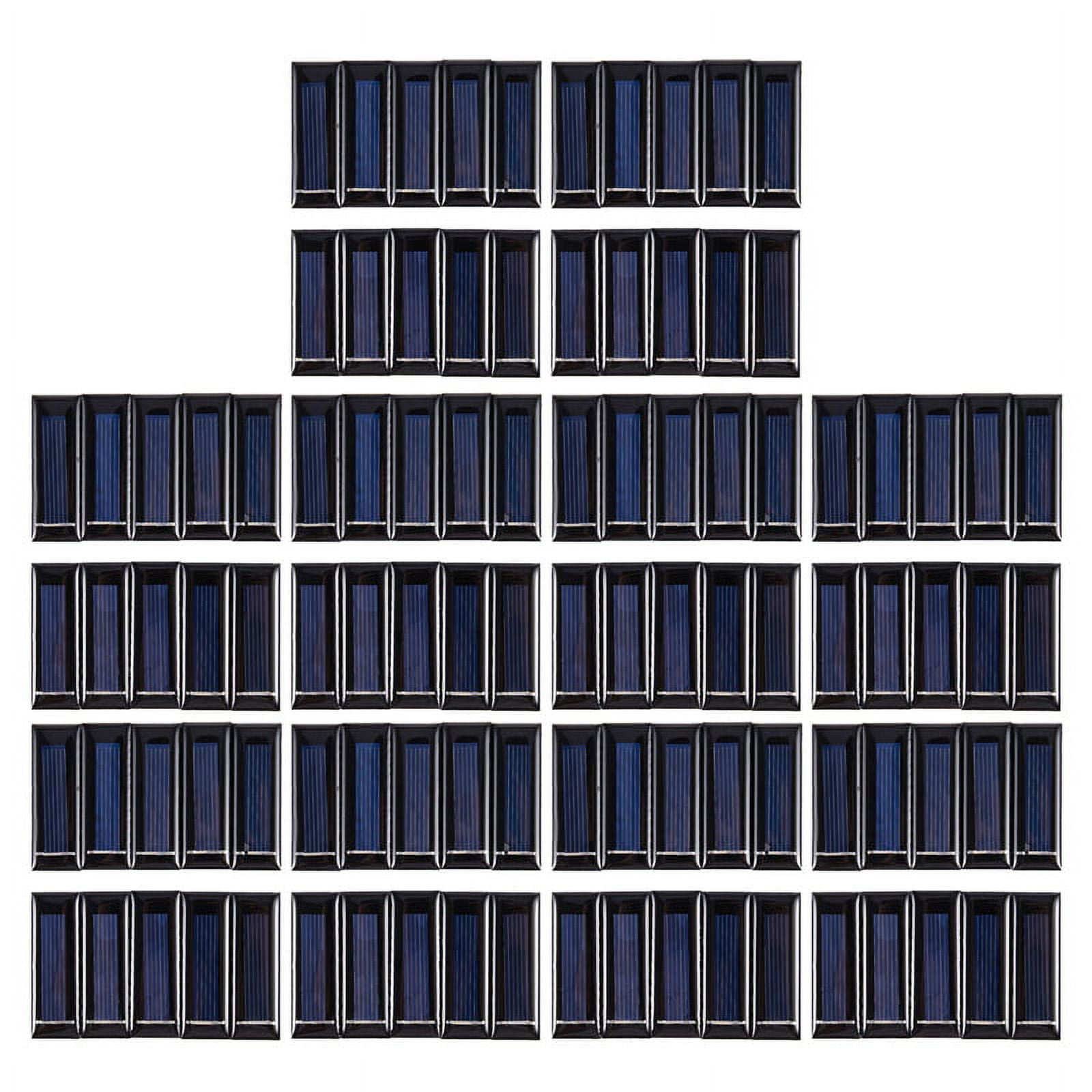 100Pcs Mini Solar Panel New 0.5V 100MA Solar Cells Photovoltaic Panels ...