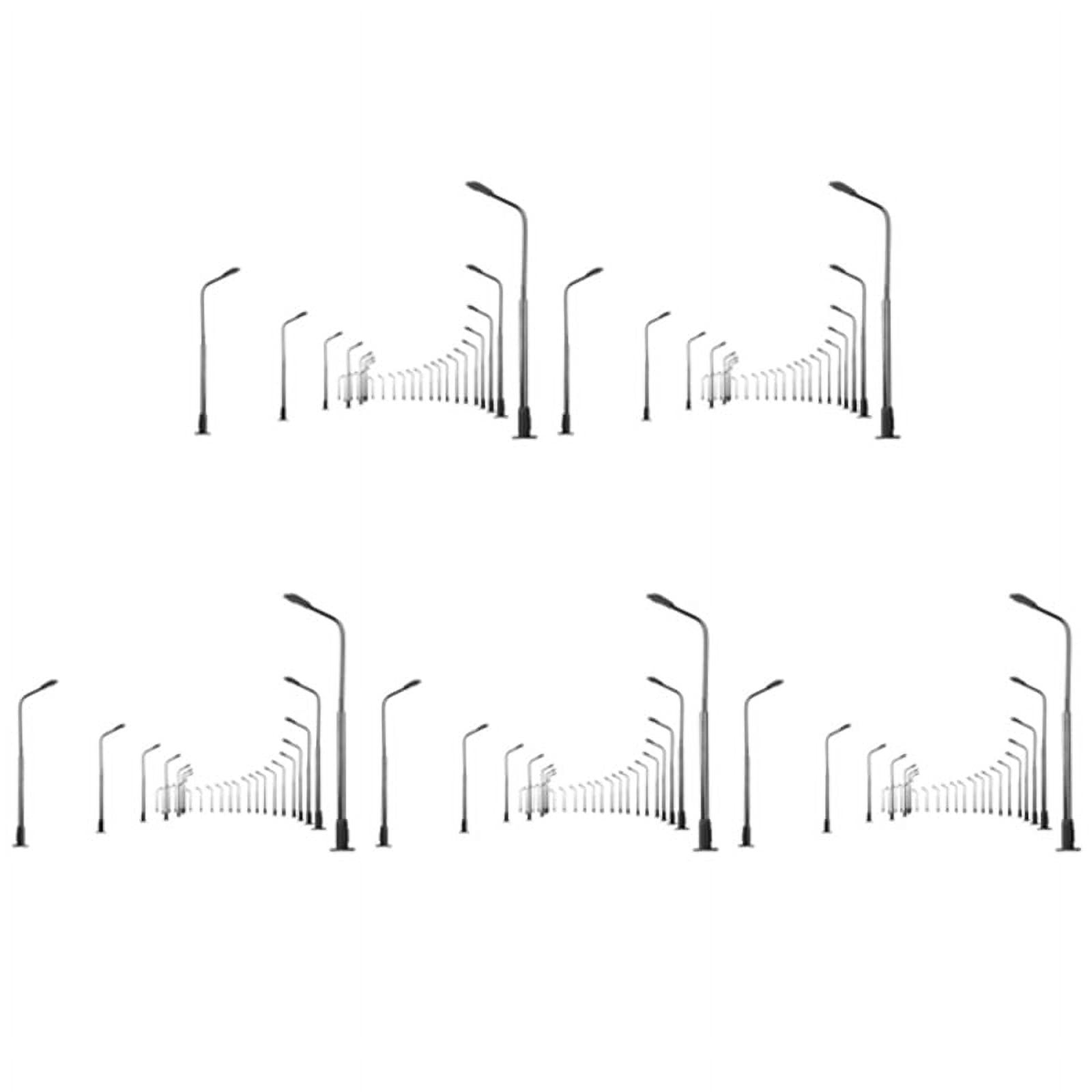 100Pcs Model Railway 10cm Lamp Post Street Lights HO Scale 1:87 LED 3V ...