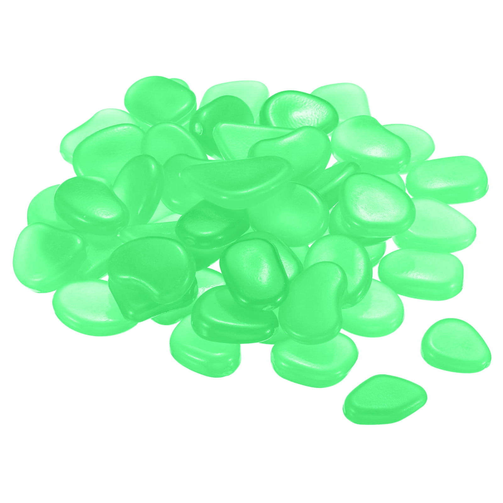 100Pcs Multi-style Glow In Dark Resin Stones Luminous Pebbles For ...