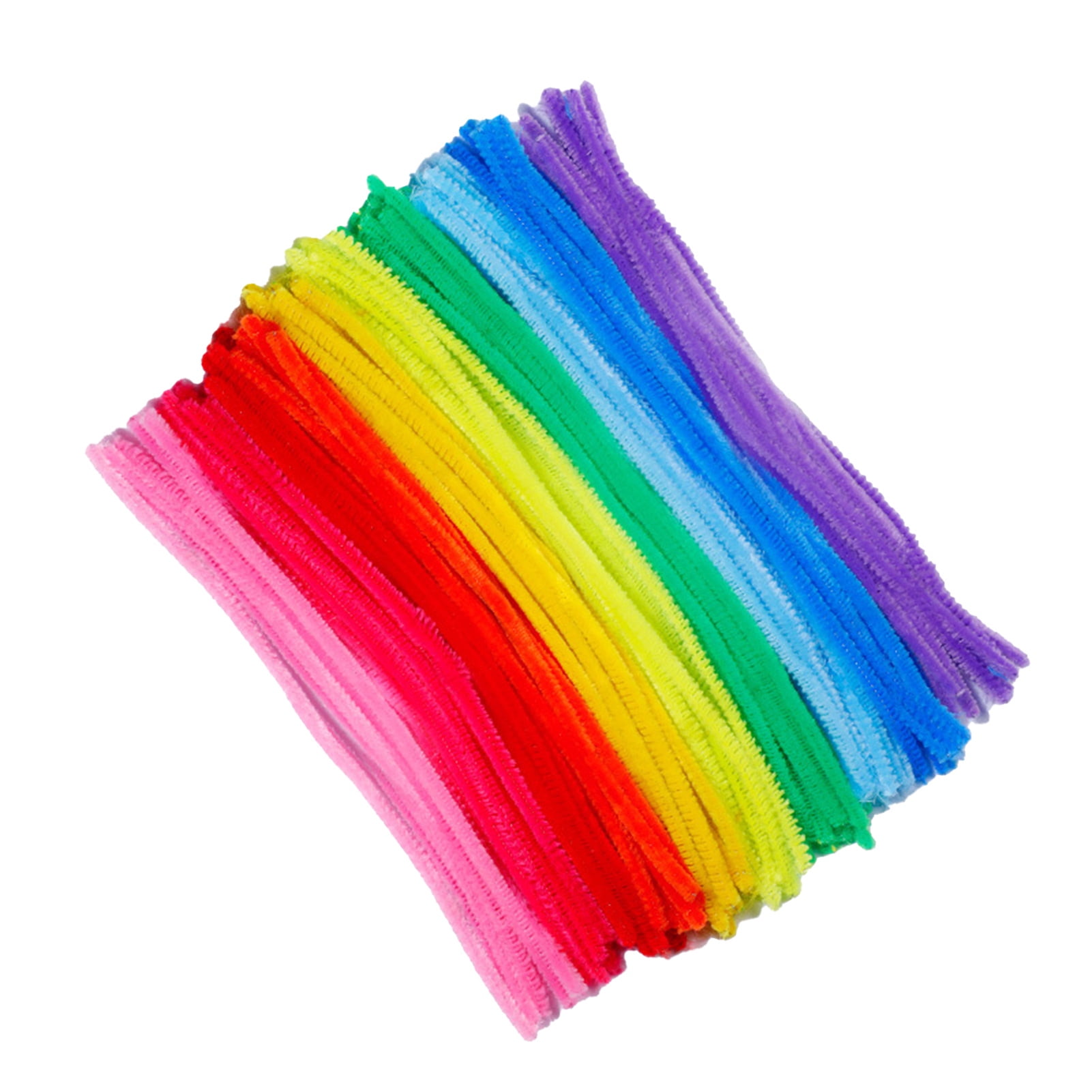 100Pcs Multiple Color Pipe Craft Kit Flexible Bendable Wire Chenille ...