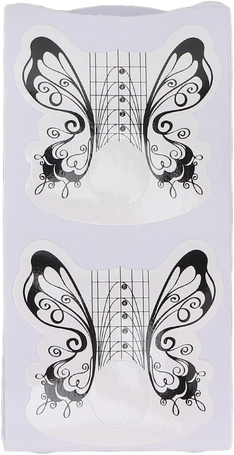 Nail Extension Sticker Form, 100pcs Nail Form Extension Stickers Self ...