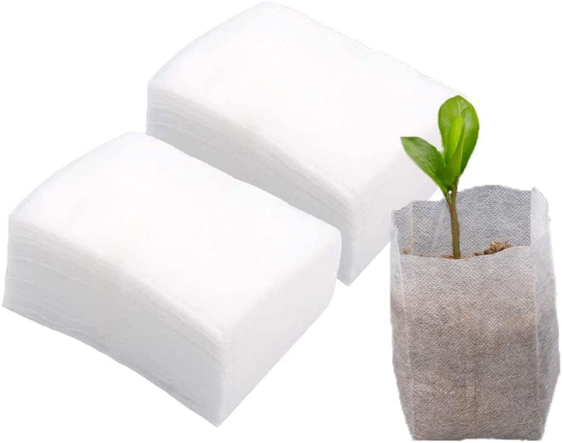 100Pcs Nursery Growing Bags,Non-Woven Fabric Seedlings Grow Bag for ...