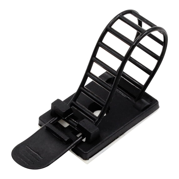 100Pcs Nylon Cable Strap Ties Wire Clamps Adjustable Adhesive Cable ...
