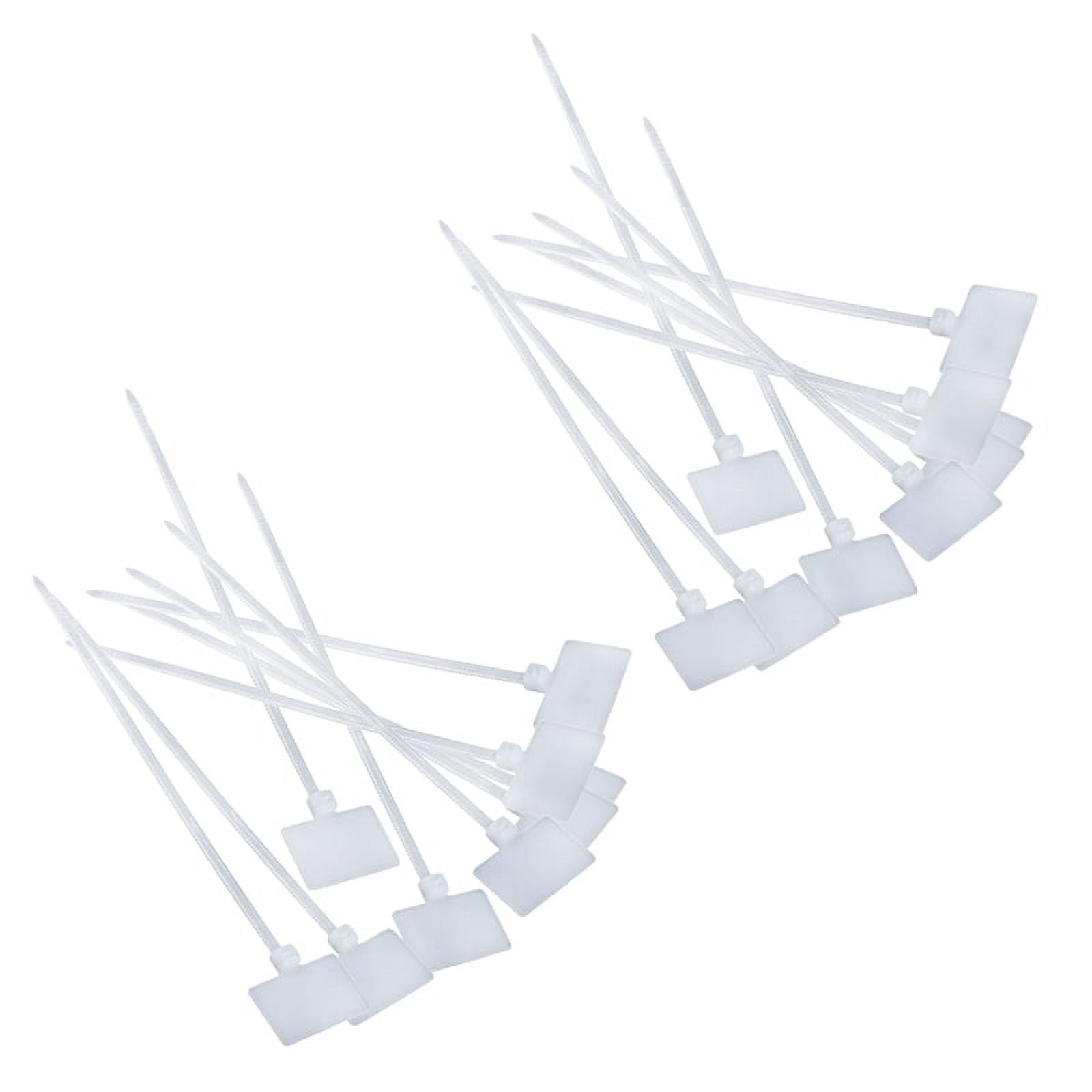 100Pcs Nylon Cable Tie Label Self-Locking Network Zipper Trim Wrap Ring ...