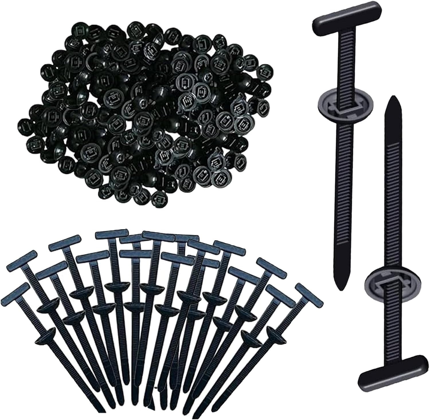 100Pcs Nylon Universal Cable Tie Buckle,New Multifunctional Cable Tie ...