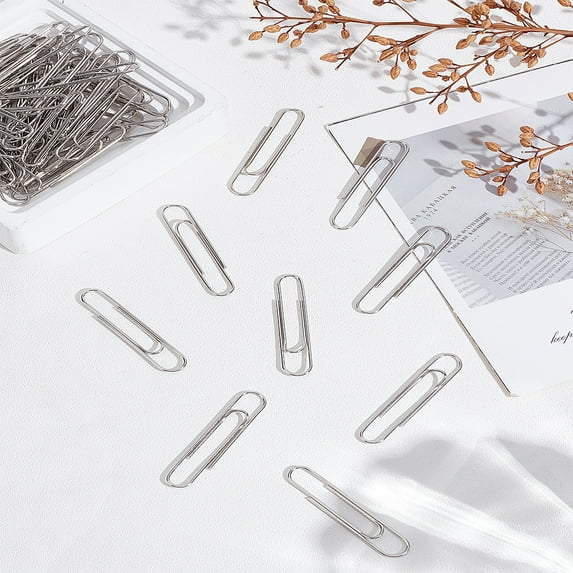 100Pcs Oval Large Paper Clips Cute Paperclips Funny Bookmark Marking ...