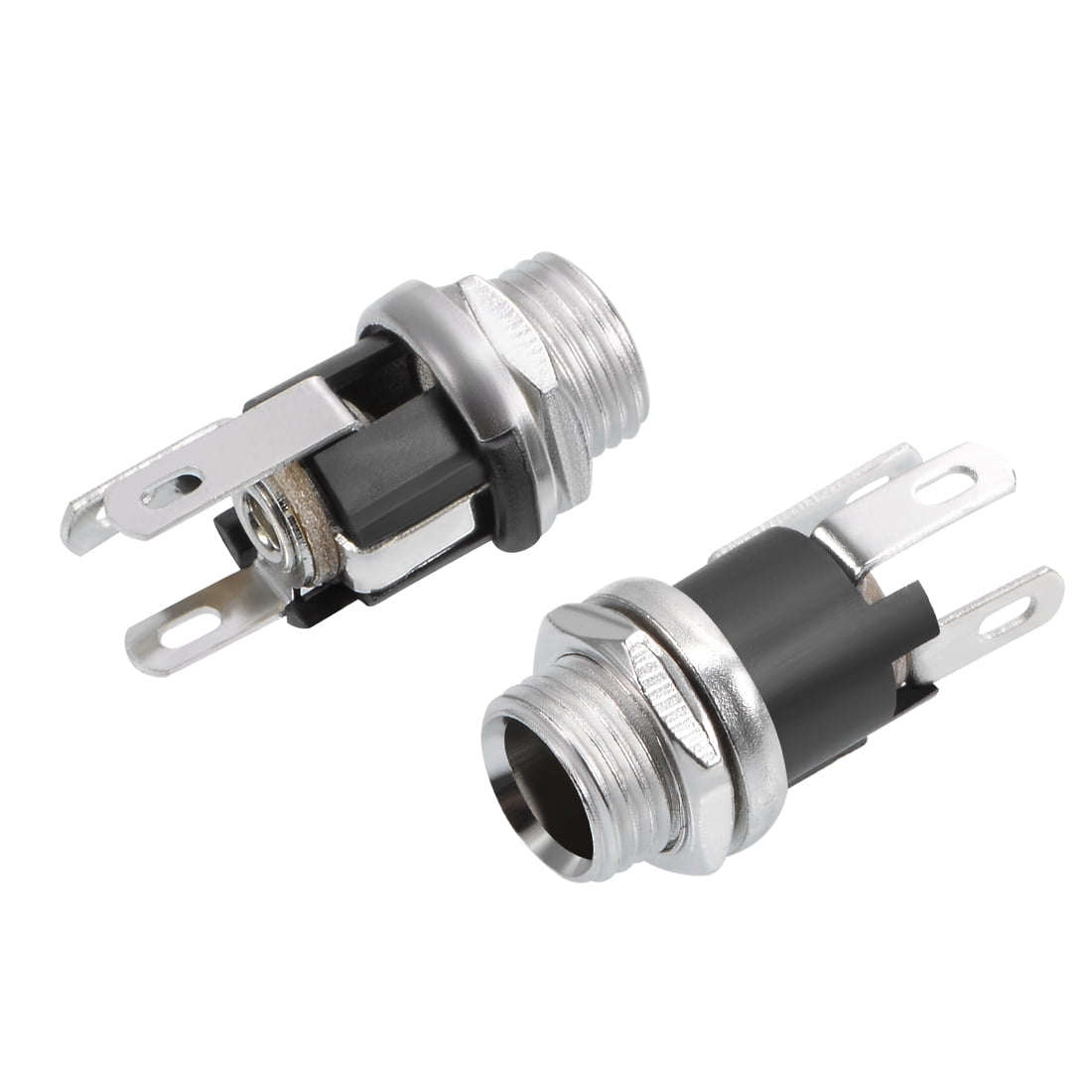 100Pcs PCB Mount DC Connector Video Socket 3 Pin Female 5.5mm x 2.1mm ...