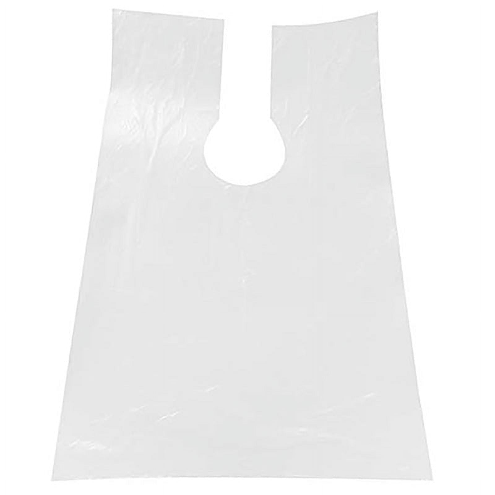 100Pcs PE Apron Disposable Long Barber Cloth Perm Hair Haircut ...