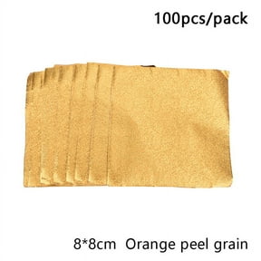 5 of each color of 15 colors of candy wrapper foil overwrap - 75 sheets ...