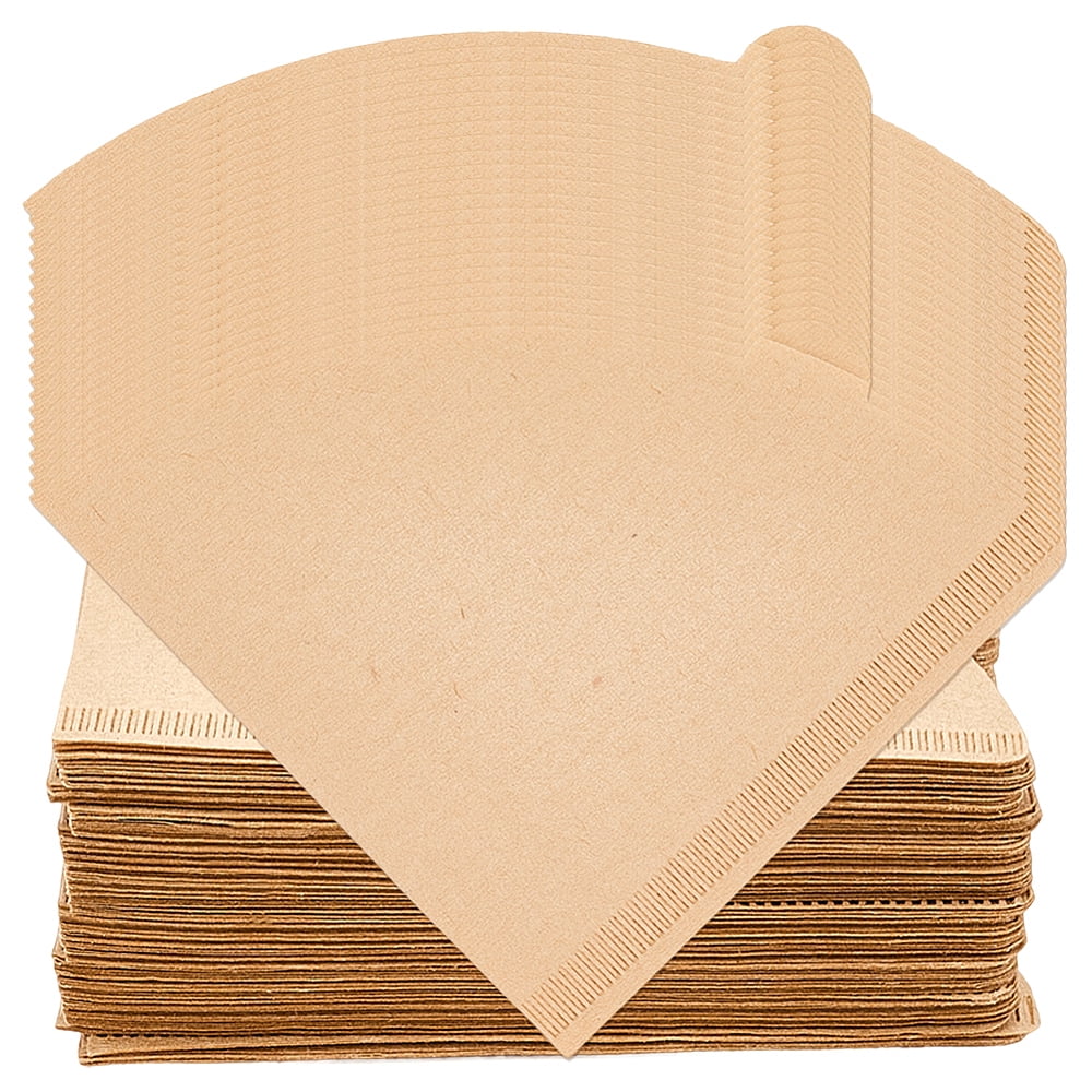 100Pcs Paper Coffee Filters Fan Moccasin 120x110x0.3mm for making ...