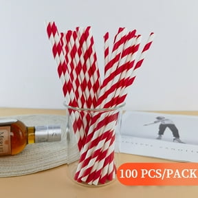Tainini Paper Straws Disposable 100 Pack , Eco friendly ,Non-soggy ...
