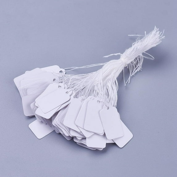 100Pcs Paper Price Tag Jewelry Display Item Price Label Cards with ...