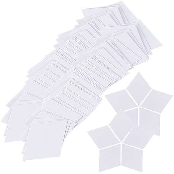 100Pcs Paper Quilting Template Rhombus Reusable White Paper Template ...