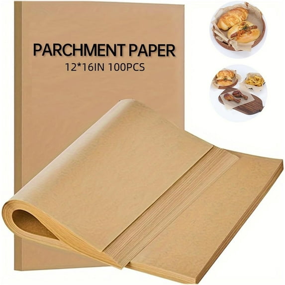 100Pcs Parchment Paper Baking Sheets 9x13 Inches Non-Stick Precut ...
