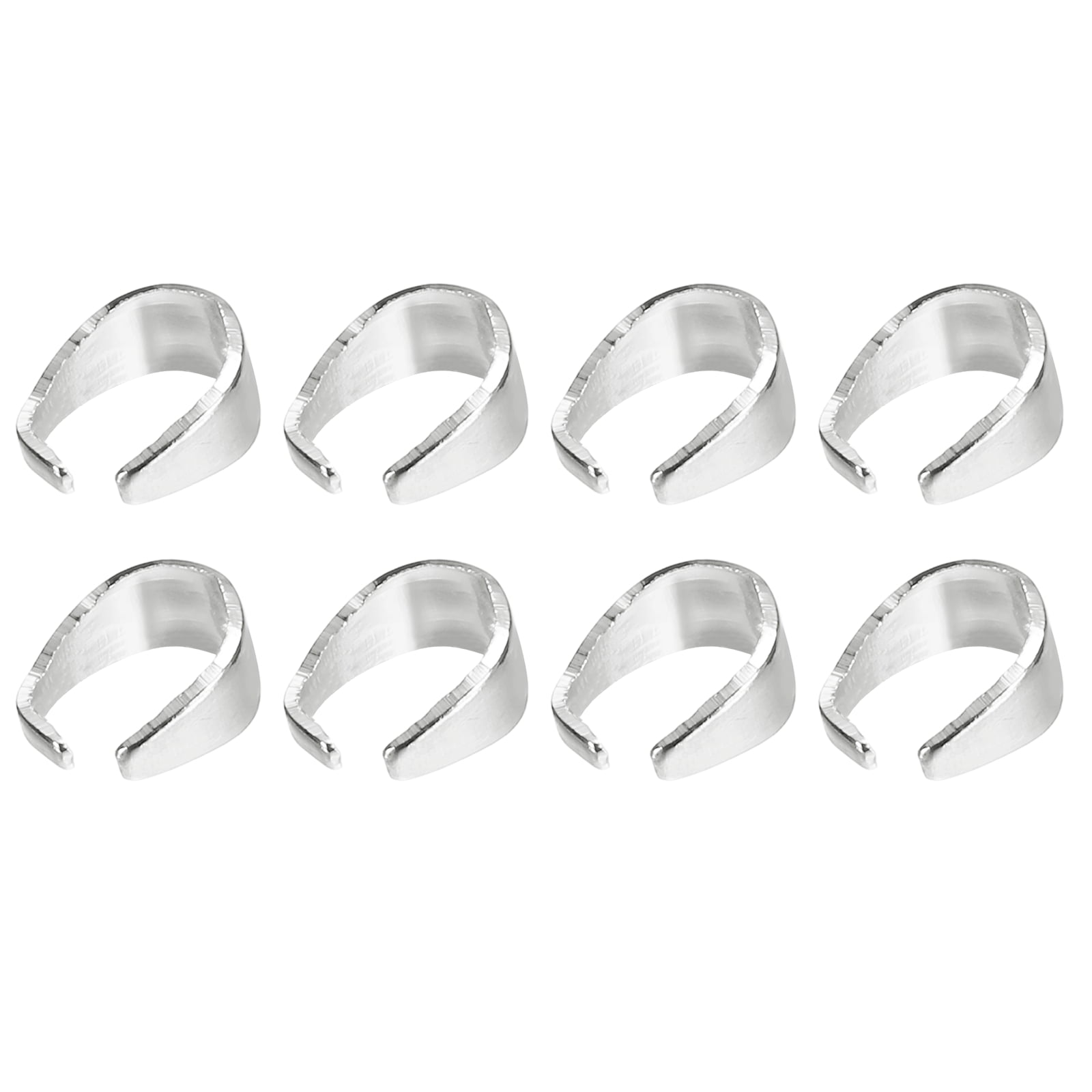 100Pcs Pinch Clip Clasp, 5 x 7mm Pinch Clip Pendant Bail Connector ...