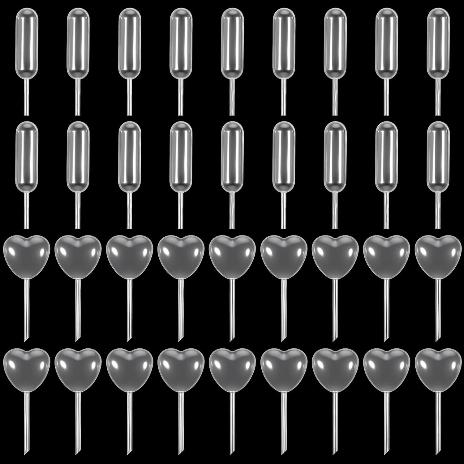 100Pcs Pipettes Dropper for Cupcakes, 4ML Cupcakes Disposable Plastic ...