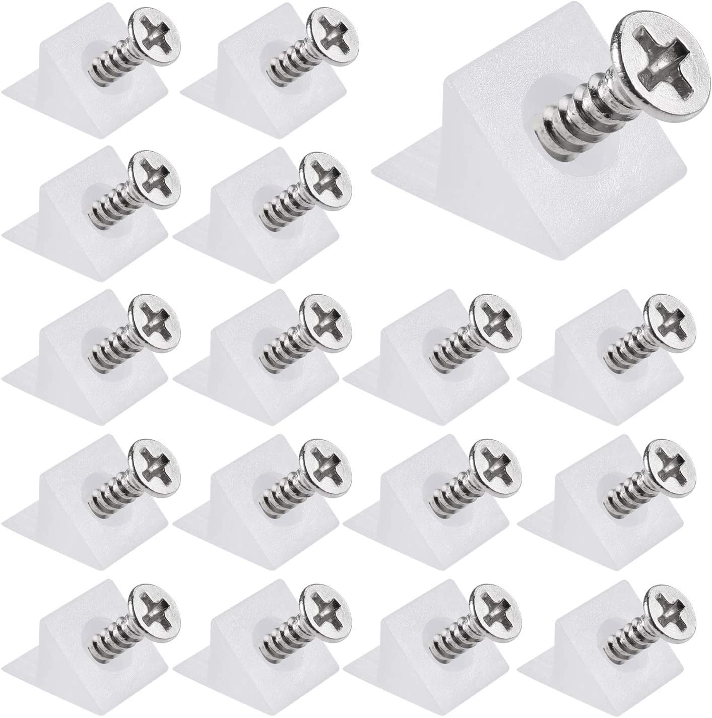 100Pcs Plastic Back Drawer Supports, Drawer Repair Kit With Screws ...