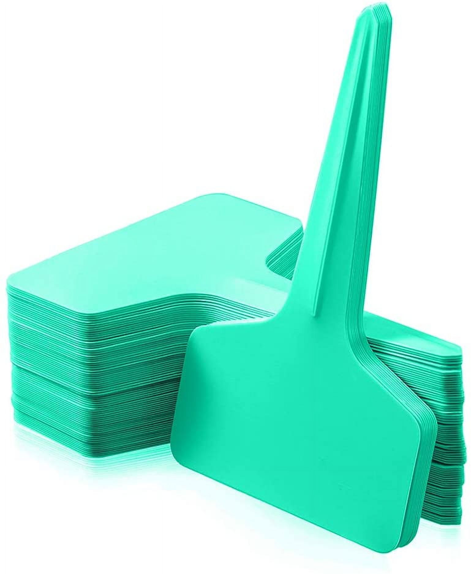 100Pcs Plastic Plant Markers, T-Type Plant Labels Tags Waterproof Re ...