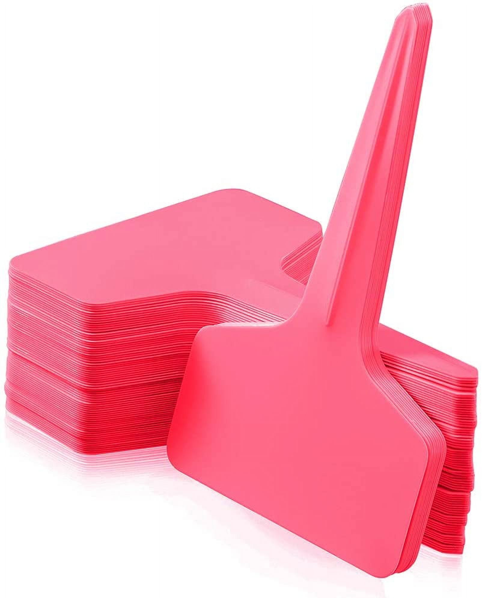 100Pcs Plastic Plant Markers, T-Type Plant Labels Tags Waterproof Re ...