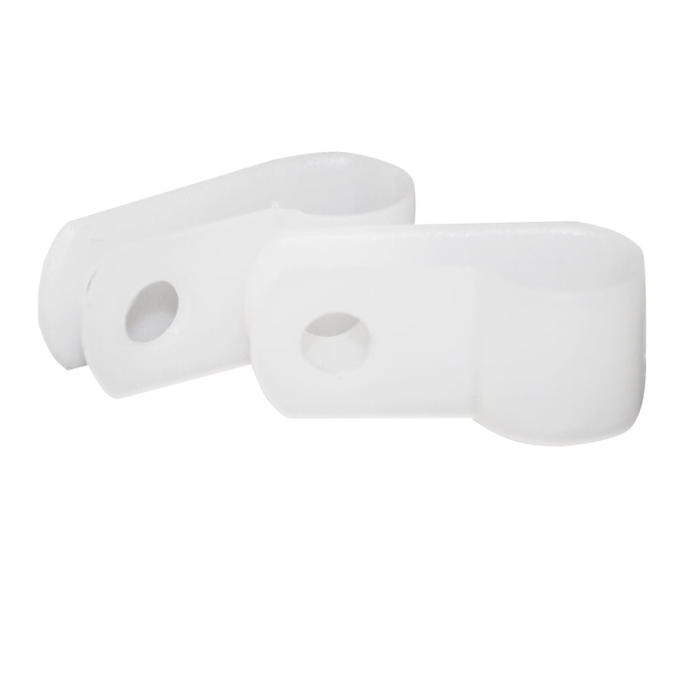 100Pcs Plastic Project Use R-type Wire Holder Cable Clamp Line Clip for ...