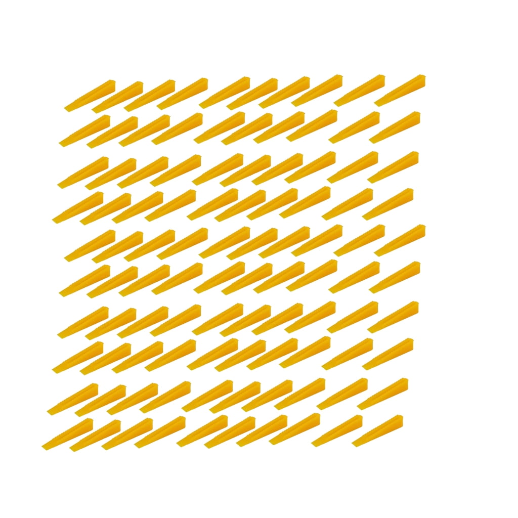 100Pcs Plastic Tile Spacer Leveling Clips Floor Locator Ceramic Tiling ...