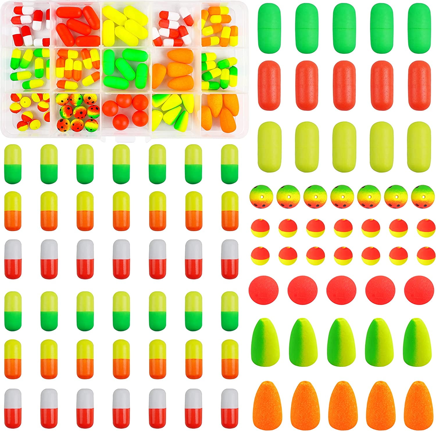 Pompano Rig Floats 100pcs Foam Fishing Rigs Snell Floats Pompano Rigs ...