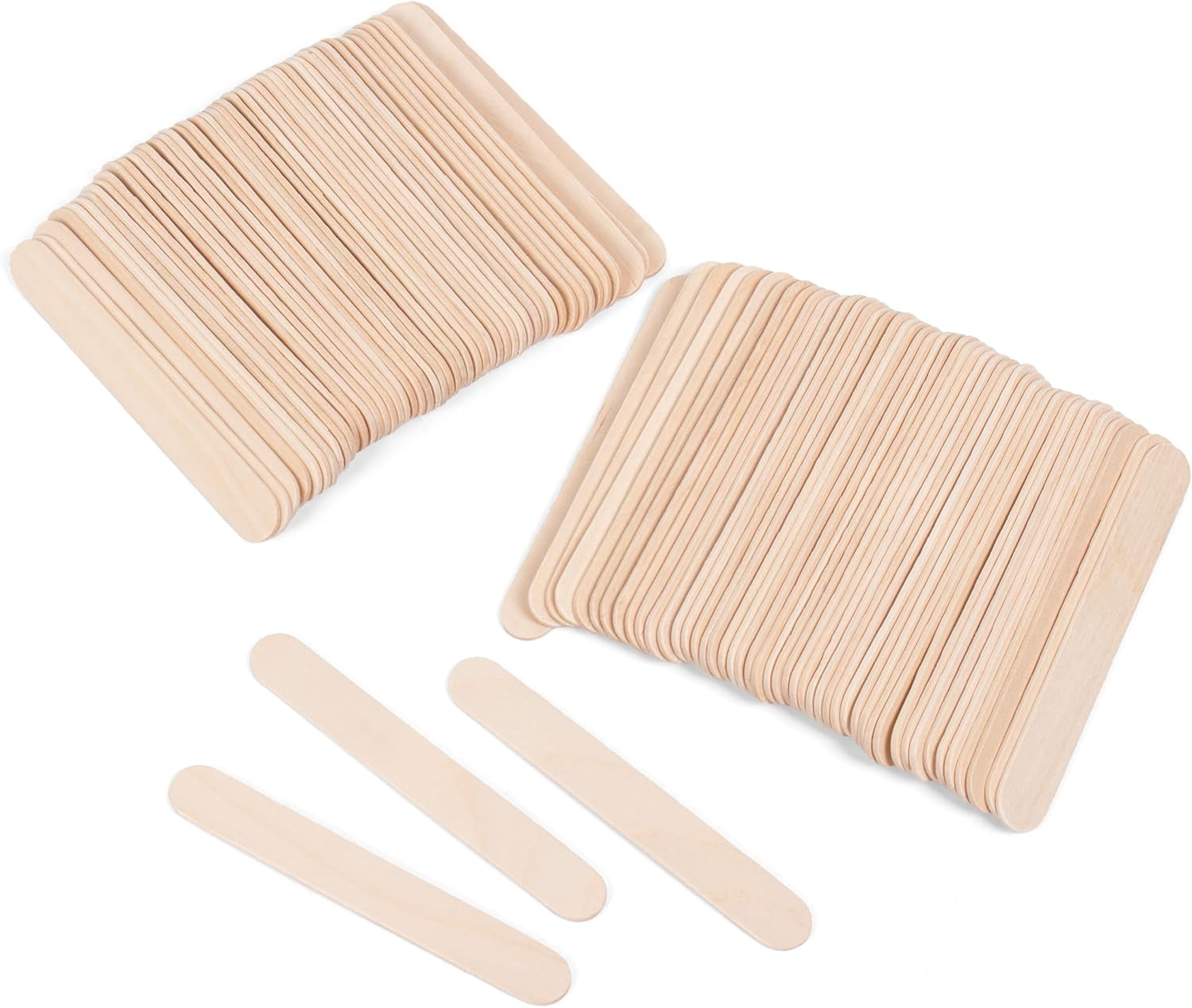 100Pcs Popsicle Sticks - 4.5 * 0.55 Inch Craft Sticks Ice Cream Sticks ...