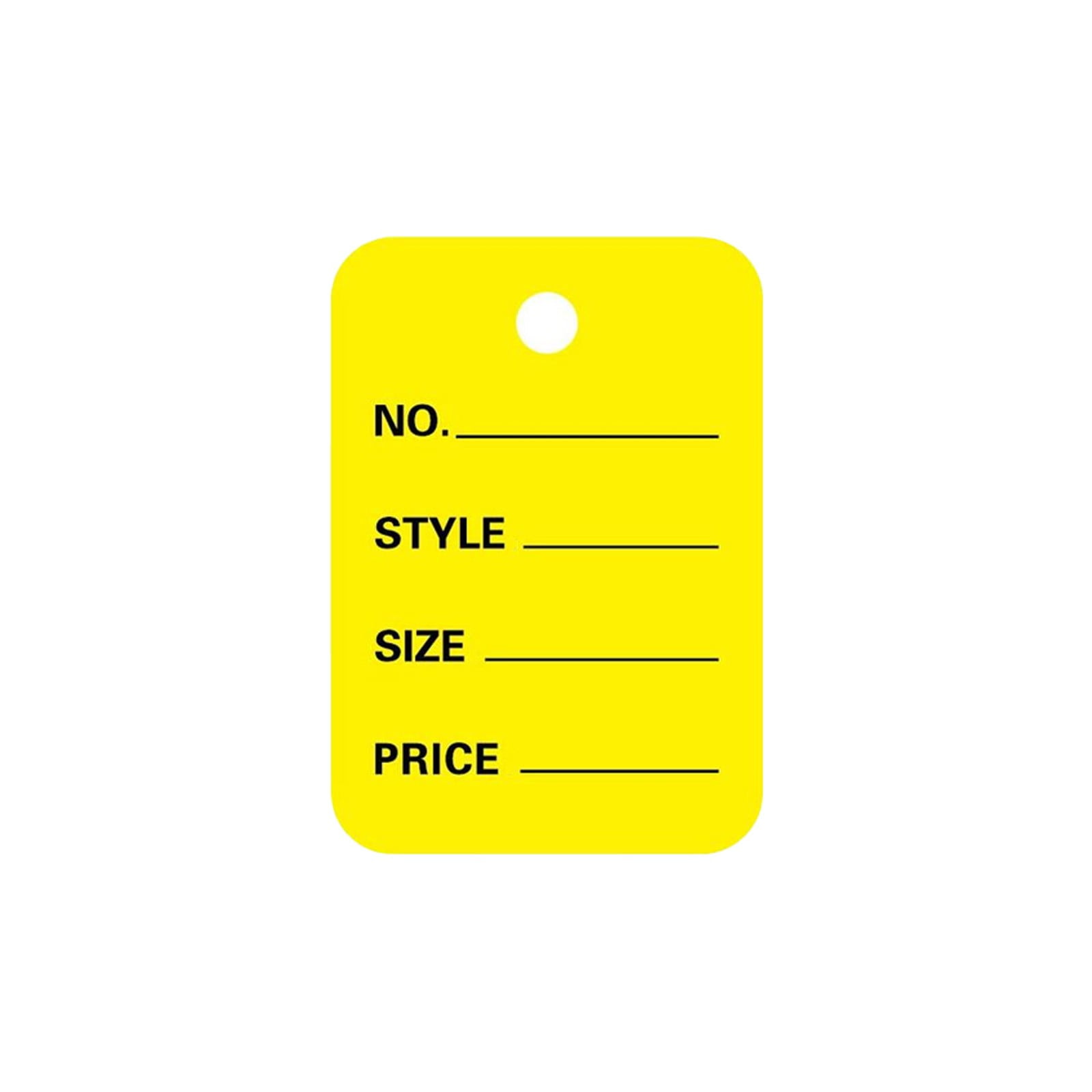 100Pcs Price Tags, 2x1.4in Clothing Price Labels Blank Merchandise ...