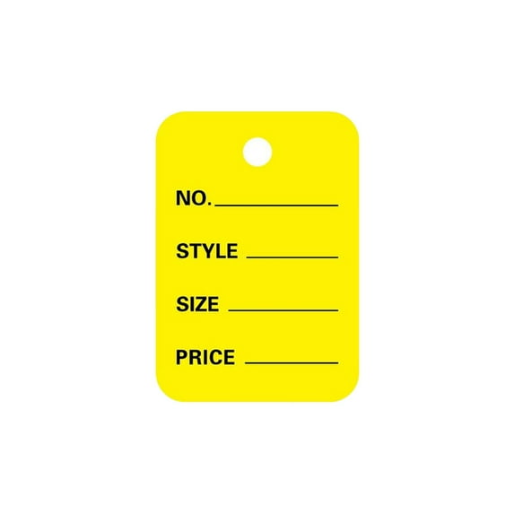 100Pcs Price Tags, 2x1.4in Clothing Price Labels Blank Merchandise ...