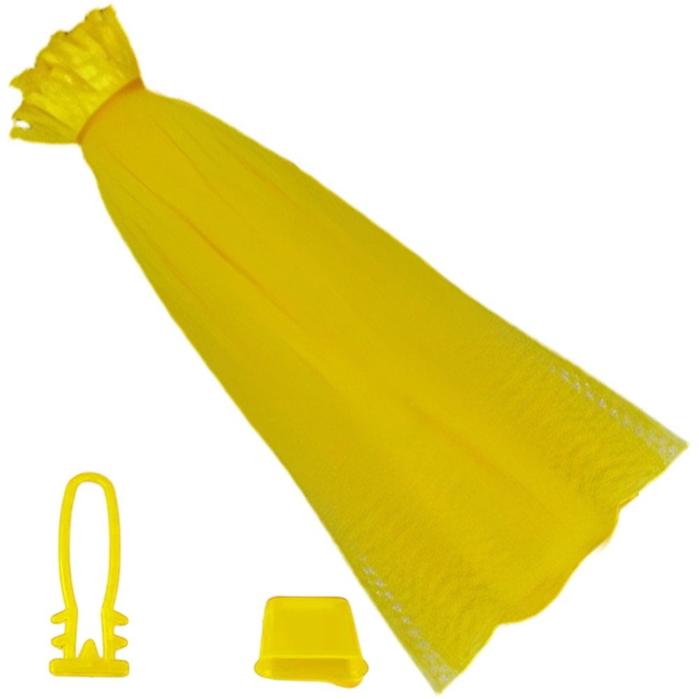 100Pcs Produce Mesh Bags, Reusable Mesh Nylon Netting with Loop ...