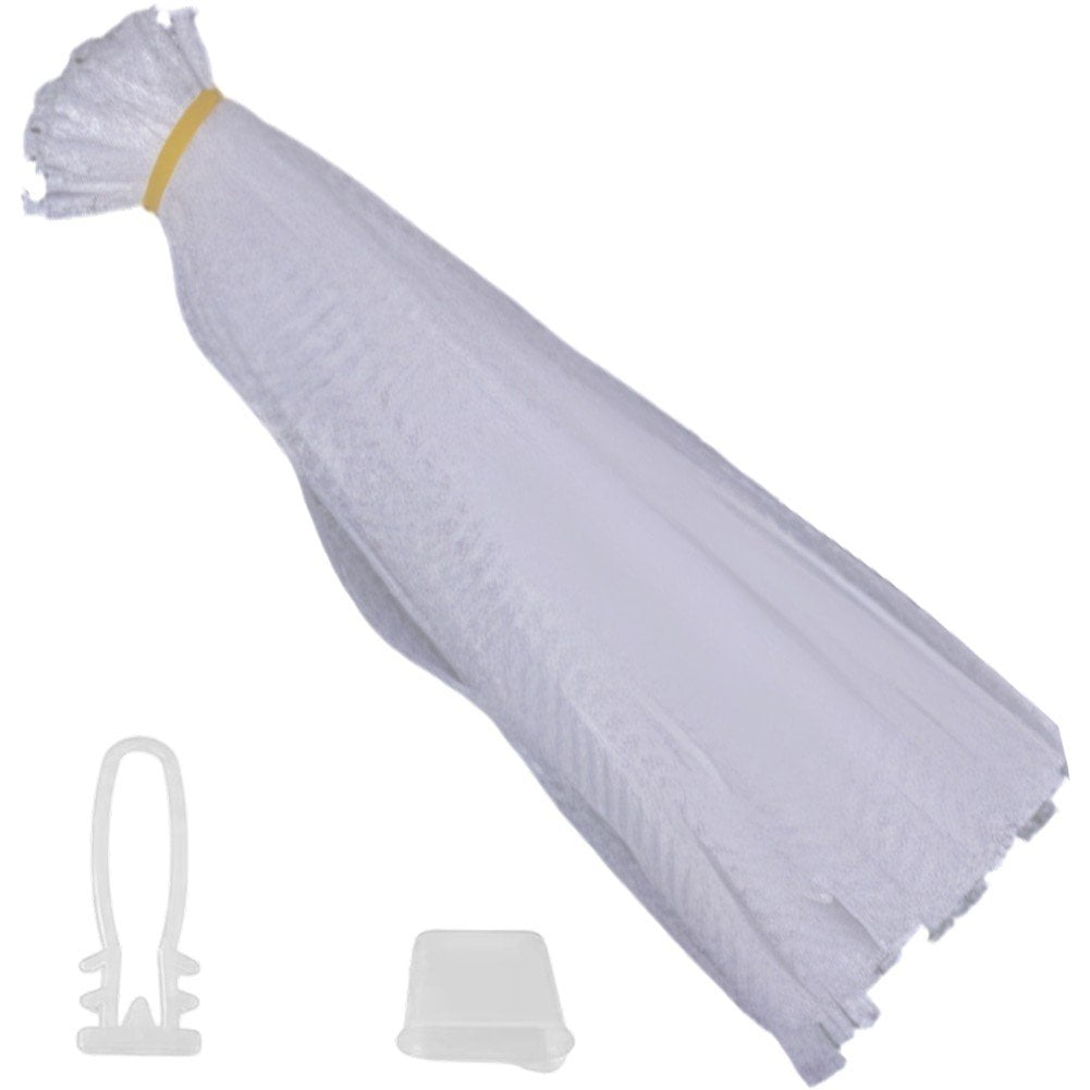 100Pcs Produce Mesh Bags, Reusable Mesh Nylon Netting with Loop ...