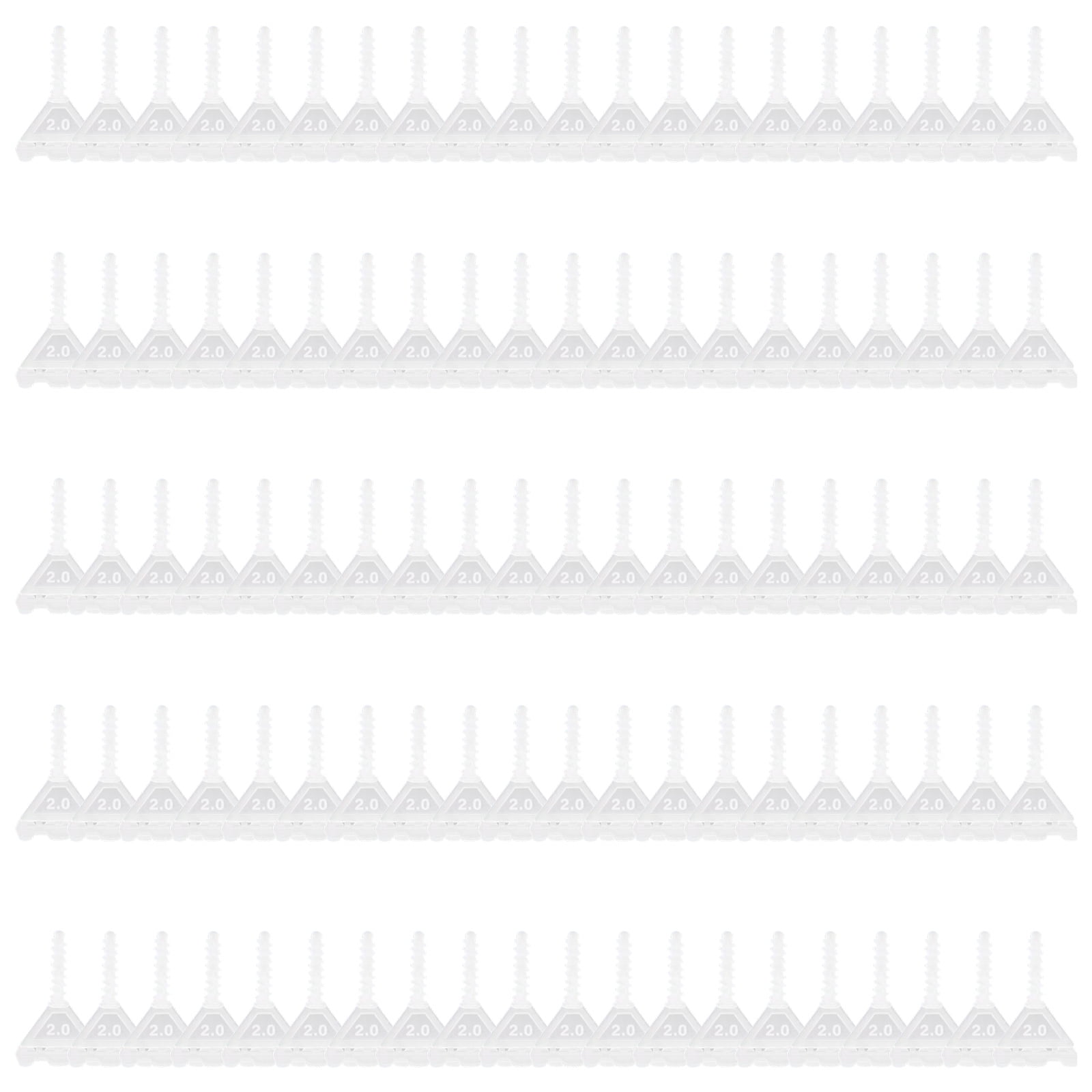 100Pcs Professional Ceramic Leveling Tool Clips Spiraling Spacers Wadge ...