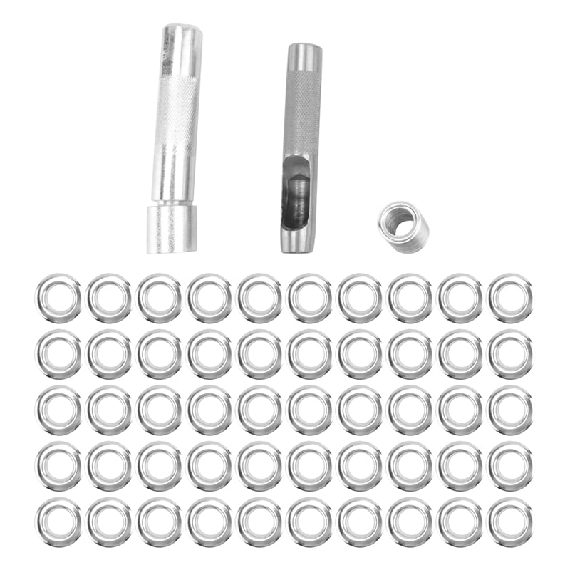 100Pcs Punch Grommets And Awning Tent Tarp Repair Kit Hole Eyelet New ...
