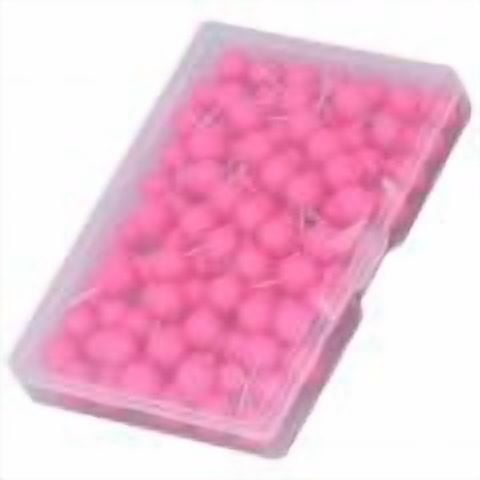 100Pcs Push Pins Map Tacks Steel Plastic Decorative Marking Pins for ...