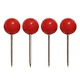 100Pcs Push Round Ball Head Map Tacks with Stainless Point for Office ...