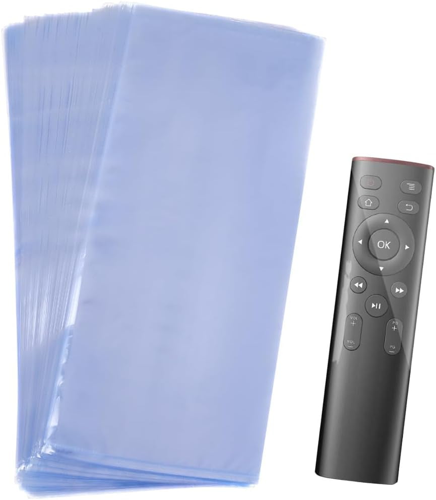 100Pcs Remote Control Shrink Wrap Bags Clear Heat Seal Cover Protector ...