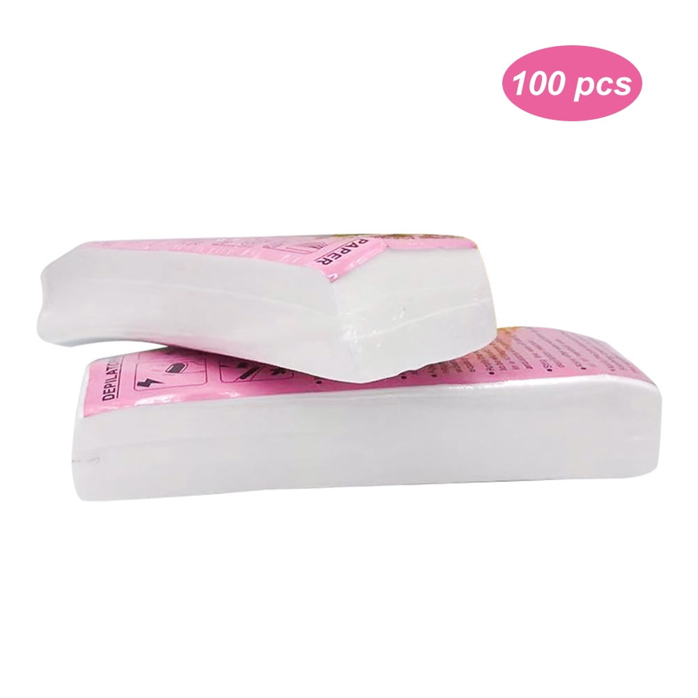 100Pcs Removal Nonwoven Body Cloth Hair Remove Wax Paper Rolls Hair ...