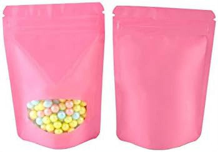 100Pcs Resealable Mylar Bags Aluminum Foil Stand Up Ziplock Bags with ...