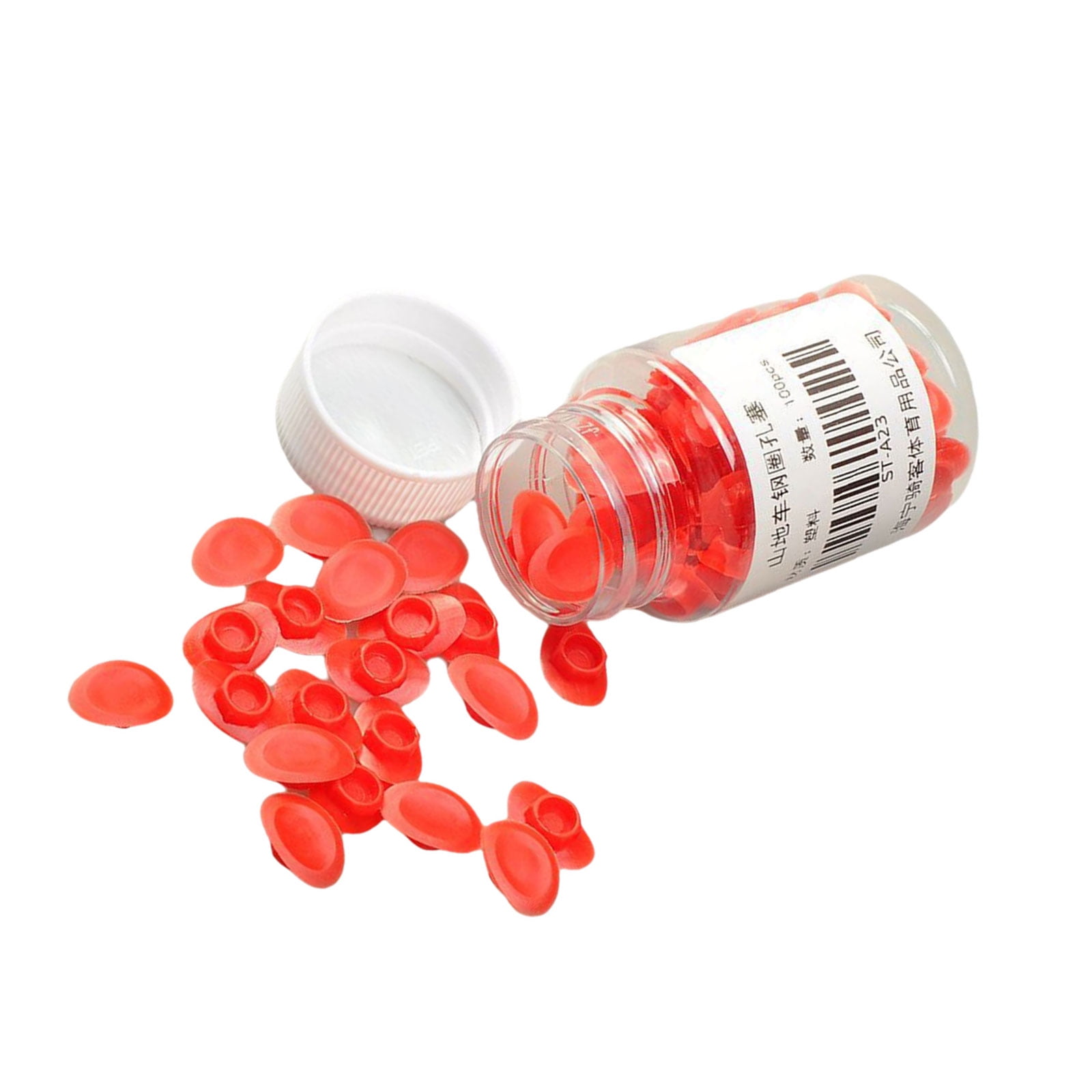 100Pcs Road Bike Rims Plug Bike Tire Pad Steel Rings Hole Plugs ...