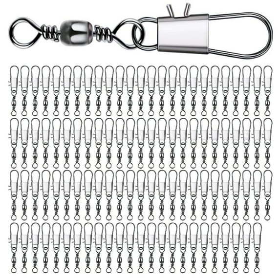100Pcs Round Bearing Swivels with Welded Rings High Strength Steel ...
